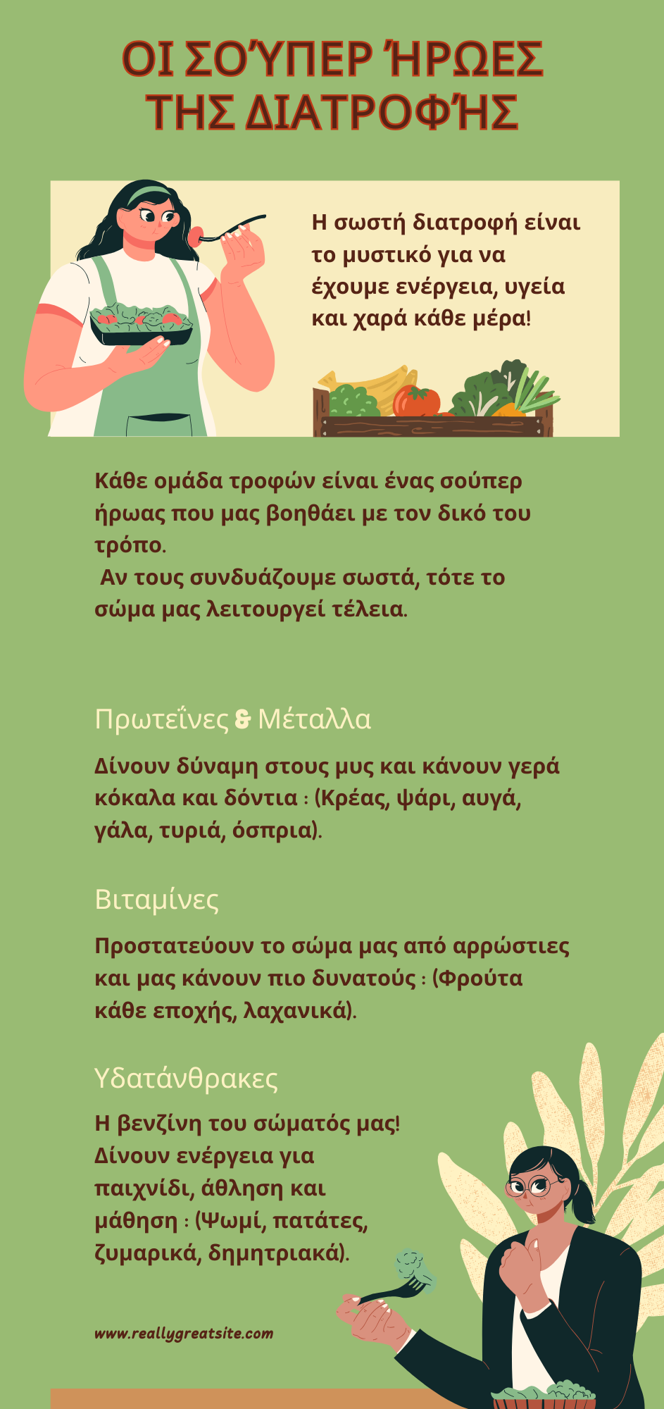 Οι Σούπερ Ήρωες της Διατροφής – Υγιεινή Διατροφή και Ευ Ζην